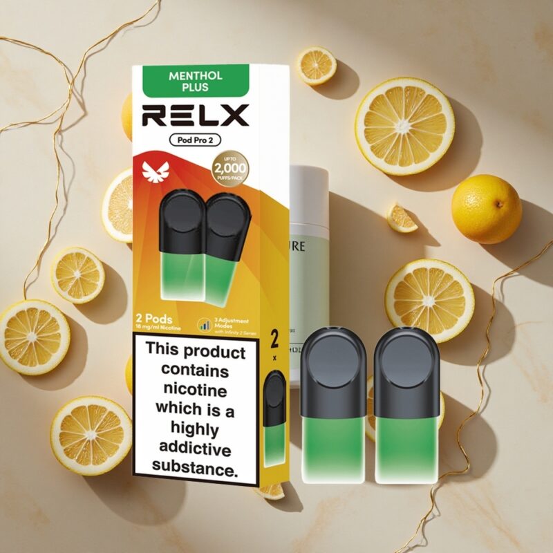 RELX Pod Pro 2 600 Puffs Menta-Mentol Plus - Fumot 12000 Ar
